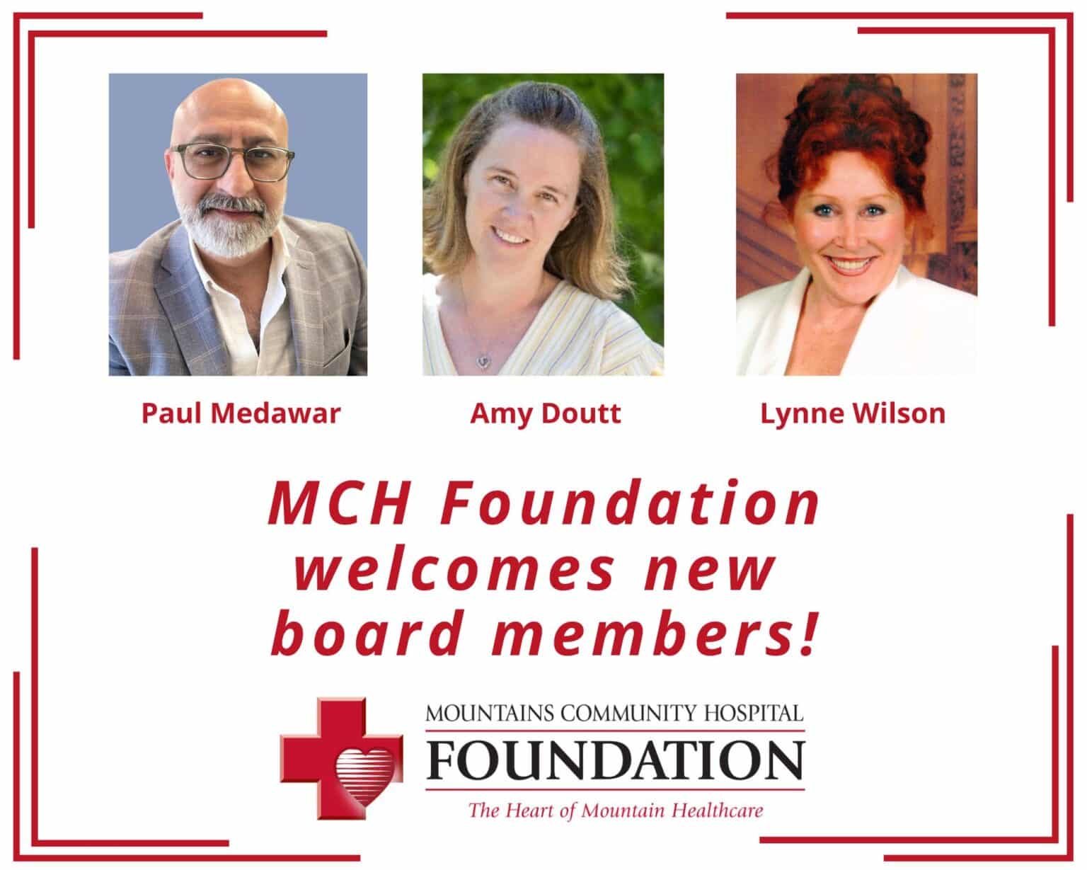 New Foundation Board Members - Mountains Community Hospital